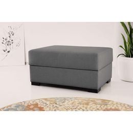 OTTO home Polsterhocker &raquo;Branwell&laquo; 95/63 cm, Struktur fein, mit Stauraum grau 100% Polyester B/H/T: 95cm x 46cm x 63cm, Struktur fein