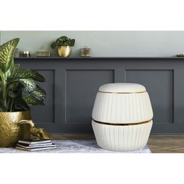 Kayoom Sitzhocker &raquo;Hocker Doric, trendiger Look, &auml;sthetische Farbgebung, sch&ouml;ne Steppung&laquo; 1 Stk. tlg. komfortabel, hochqualitativ, pflegeleicht, in vielen 