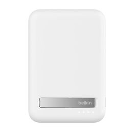 Belkin Powerbank &raquo;BoostCharge Pro Qi2 10K&laquo; BoostCharge Pro Magnetische Powerbank Qi2 10K 10.000 mAh iPhone 17/Air/16/15/14, Pixelsnap wei&szlig; &Uuml;berladeschutz 