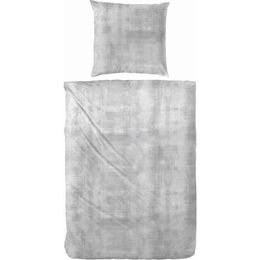 Primera Bettw&auml;sche 2 Stk. grau Mako-Satin, Obermaterial: 100% Baumwolle B/L: 135cm x 200cm, 1 Stk., 1 Stk., Mako-Satin, B/L: 80cm x 80cm, 2 Stk.