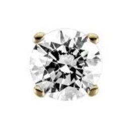 Firetti Damen Single-Ohrstecker &raquo;Schmuck Geschenk Gold 333 Ohrschmuck einzeln Solit&auml;r&laquo; mit Zirkonia (synth.) gold 6mm, Gelbgold 333