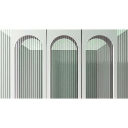Livingwalls living walls Fototapete &raquo;Walls by Patel Escape Room&laquo; glatt Vlies, Wand gr&uuml;n Vlies B/L: 5m x 2,7m