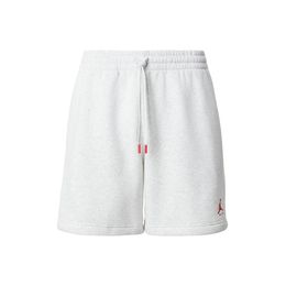 Jordan Shorts 'Brooklyn Fleece' Herren Gr&ouml;&szlig;e 33 hellgrau / rot / schwarz