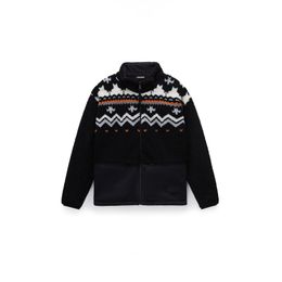 Napapijri Fleecejacke 'Ansei' Damen Gr&ouml;&szlig;e M creme / grau / orange / schwarz
