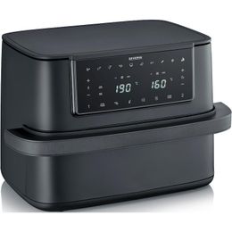 Severin Hei&szlig;luftfritteuse &raquo;FR 2490 9 l "Flex Max Dual"&laquo; 2600 W schwarz Einheitsgr&ouml;&szlig;e Hei&szlig;luftfritteuse