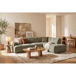 OTTO home Ecksofa &raquo;Linkka, Breite 282 cm&laquo; L-Form, in einem weichen Chenille-Stoff, mit Wellenunterfederung gr&uuml;n 90% PES, 10% Nylon B/H/T: 282cm x 75cm