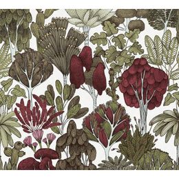 ARCHITECTS PAPER Vliestapete &raquo;Floral Impression&laquo; Wald botanisch floral glatt Blumentapete Tapete Dschungel Tapeten Wohnzimmer Schlafzimmer K&uuml;che gr&uuml;n Vlies B/L: 0,53m 