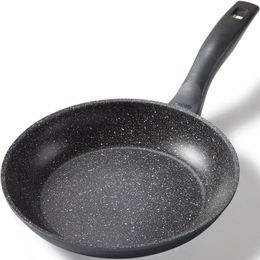 Stoneline Bratpfanne Aluminium 1 Stk. tlg. Stoneline - Keramikbeschichtung, Induktion grau &Oslash; 24cm + H&ouml;he 4,6cm