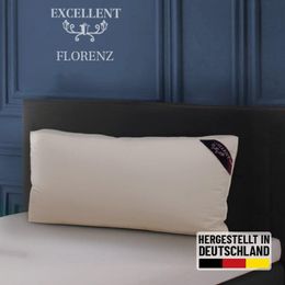 EXCELLENT 3-Kammer-Kopfkissen &raquo;Florenz, Daunenst&uuml;tzkissen mit 10 cm Au&szlig;ensteg&laquo; F&uuml;llung: 100% Daunen (Au&szlig;enkammern), 100% Federn (Kern) 1 Stk. tlg. Kissen 