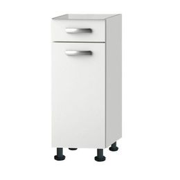 Optifit Unterschrank &raquo;Ole&laquo; wei&szlig; Holzwerkstoff B/H/T: 30cm x 87cm x 58,4cm, Schubladen: 1 Stk. T&uuml;ren: 1 Stk.