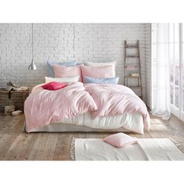 Fleuresse Bettw&auml;sche &raquo;Provence in Gr. 135x200, 155x220 oder 200x200 cm&laquo; 3 Stk. Halbleinen, 50% Baumwolle, 50% Leinen, Gr. 135x200, 155x220, 200x200cm 