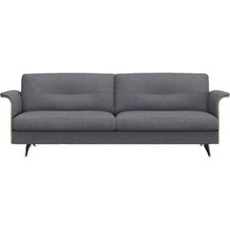 FLEXLUX 3-Sitzer &raquo;Glow, super bequem durch hochwertigem Sitzaufbau mit Federkern&laquo; Modernes skandinavisches Design blau 62% Polyester/17%Baumwolle/14%