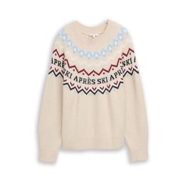 Tom Tailor Sweater female size S Beige / Light blue / Wine red / Black