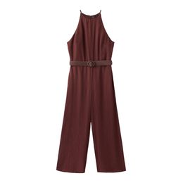 MANGO Jumpsuit Damen Gr&ouml;&szlig;e XL rostrot