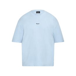 Dropsize T-Shirt Herren Gr&ouml;&szlig;e XXL hellblau / schwarz