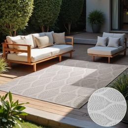Hanse Home Outdoorteppich &raquo;Liora Wendeteppich&laquo; rechteckig 5 mm H&ouml;he L&auml;ufer, In und Outdoor, Flachgewebe, wetterfest, pflegeleicht, robust grau 