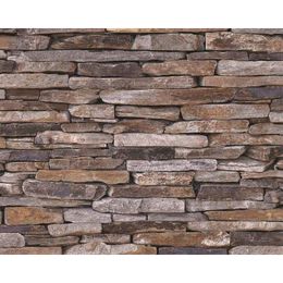 Livingwalls living walls Bord&uuml;re &raquo;pop.up Panel 3D&laquo; Motiv Steinoptik gemustert leicht strukturiert Naturstein selbstklebend Borte Wohnzimmer Schlafzimmer K&uuml;che 