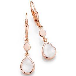 Firetti Damen Paar Ohrh&auml;nger &raquo;Schmuck Geschenk Silber 925 Ohrschmuck Patentbrisur Tropfen Perlmutt&laquo; mit Perlmutt rosa Silber 925 (Sterlingsilber)