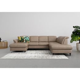 Sit & More sit&more Wohnlandschaft &raquo;Maggiore U-Form&laquo; wahlweise mit Kopfteilverstellung, Schlaffunktion und Stauraum grau 100% Polyester B/H/T: 312cm x 88cm x 