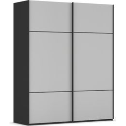Rauch Schwebet&uuml;renschrank &raquo;Kleiderschrank Schrank Garderobe Schlafzimmerschrank SCALE-TRIO&laquo; edle dreigeteilte Front mit 2 Zierleisten Glasfront MADE 