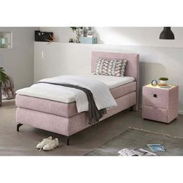 Jockenh&ouml;fer Boxspringbett &raquo;"Alinas" inkl. Topper&laquo; erh&auml;ltlich in unterschiedlichen Breiten und Farbvarianten rosa Bezug Bett: Feinstruktur (100% Polyester);Topper 