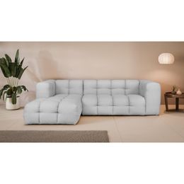 LeGer Home by Lena Gercke Ecksofa &raquo;TALISHA L-Form Designersofa, moderne Steppung, B/T/H: 276/178/75 cm&laquo; aufwendig gepolstert, hoher Sitzkomfort grau 
