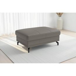 Sit & More sit&more Polsterhocker &raquo;Chelsea, B: 103 cm, Leder&laquo; mit praktischem Stauraum, besonders langlebig grau B/H/T: 103cm x 45cm x 69cm, NaturLEDER ,mit 