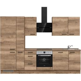 Nobilia K&uuml;chenzeile &raquo;"Structura II", NEU: individuell anpassbar mit gratis Profi-Beratung&laquo; vormontiert, Breite 300 cm, Ausrichtung w&auml;hlbar, wahlw. mit