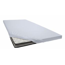 Primera Spannbettlaken &raquo;Elasthan-Feinjersey Topper&laquo; Aus 95% gek&auml;mmter Baumwolle und 5% Elastan grau Jersey-Elasthan, Obermaterial: 95% Baumwolle, 5% Elasthan 
