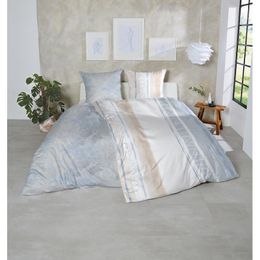 Primera Bettw&auml;sche &raquo;Feinbiber-Bettw&auml;sche&laquo; 2 Stk. samtweich und nat&uuml;rlich aus reiner Baumwolle blau Feinbiber, Obermaterial: 100% Baumwolle B/L: 135cm x 200cm,