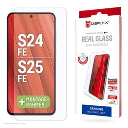 Displex Displayschutzglas &raquo;Real Glass Screen Protector&laquo; f&uuml;r Samsung Galaxy S24 FE;Samsung Galaxy S25 FE Displayschutzfolie, Schutzfolie, Bildschirmschutz, 