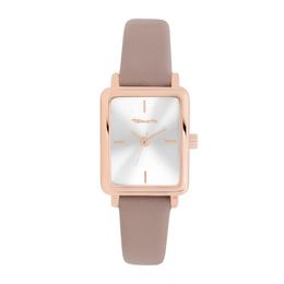 Tamaris Damen Quarzuhr &raquo;Tiny Leather&laquo; Armbanduhr, Damenuhr, Lederarmband, analog Einheitsgr&ouml;&szlig;e