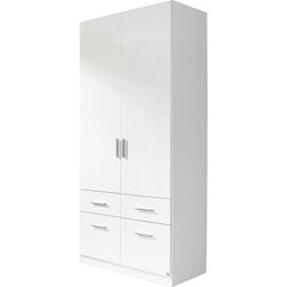Rauch Dreht&uuml;renschrank &raquo;Kleiderschrank Schrank Garderobe Schlafzimmerschrank CELLE&laquo; in 4 Breiten und 2 H&ouml;hen, optional mit Schubk&auml;sten MADE IN GERMANY