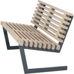 Plus Sitzbank &raquo;Siesta Sofa&laquo; Holzbank, OTTOs Choice, 1 Stk. tlg. 138x49/69x43/75 cm, rustikal, aus Nadelholz transparent Holz, Stahl B/H/T: 49cm x 43cm