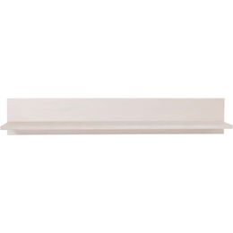 OTTO home Wandregal &raquo;Mette&laquo; mit Ablage, Breite 90 cm wei&szlig; Massivholz B/H/T: 90cm x 15cm x 14cm, offene F&auml;cher