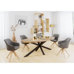 GUTMANN FACTORY Esstisch beige B/H/T: 220cm x 77cm x 100cm