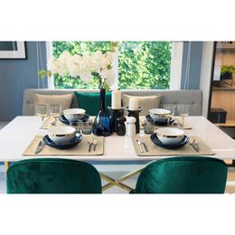 Adam Platzset &raquo;Easy Diamond&laquo; GOTS organic,zertifiziert durch CERES 0242 gelb Obermaterial: 100% Baumwolle B/L: 40cm x 50cm, 2 Stk., Bio-Baumwolle, 
