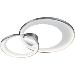 Trio Leuchten LED Deckenleuchte &raquo;Granada&laquo; LED-Board 1 Stk. Warmwei&szlig; LED Deckenlampe, Switch Dimmer grau 1, H: 9cm, 1 Stk.