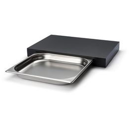 CONTINENTA Schneidebrett &raquo;Duracore&laquo; mit Schublade schwarz Zellulosefaser B/H/L: 32,5cm x 5cm x 48cm