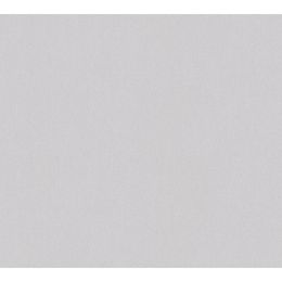 ARCHITECTS PAPER Vliestapete &raquo;Floral Impression&laquo; einfarbig unifarben glatt Tapete Uni grau Vlies B/L: 0,53m x 10,05m, Rollen: 1