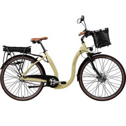 agon Unisex agon &raquo;Assist&laquo; 3 Gang Nabenschaltung Frontmotor 250 W tiefer Einstieg beige 48cm, 28 Zoll (71,12cm)