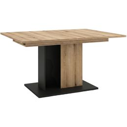 OTTO home Esstisch &raquo;MONOLITH, ausziehbar 150 -230 cm, inklusive 2x 40 cm Einlegeplatte&laquo; Doppels&auml;ulen-Gestell mit Bodenplatte, Tisch, K&uuml;chentisch, 