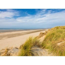 papermoon Fototapete &raquo;Dunes Touquet-Paris Beach&laquo; glatt bunt Vlies B/L: 3,5m x 2,6m, Bahnen: 7 Stk.
