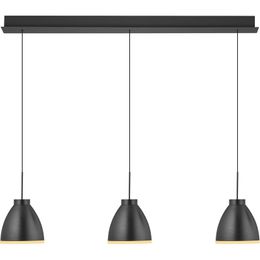 HELL h&ouml;llisch gutes Licht LED Pendelleuchte &raquo;HENRI&laquo; LED-Modul 1 Stk. Warmwei&szlig; B-Link Fernbedienung, Stufenlos h&ouml;henverstellbar schwarz 3, 1 Stk.