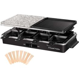 Russell Hobbs Raclette &raquo;26280-56&laquo; 8 Stk. Raclettepf&auml;nnchen 1.400 W Grill f&uuml;r 8 Personen, Multi-Grill schwarz Einheitsgr&ouml;&szlig;e