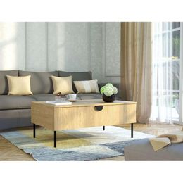 Home Affaire Couchtisch &raquo;BELLOT Kaffeetisch mit viel Stauraum, 100x66cm, modernes Design&laquo; Beistelltisch mit zus&auml;tzlichen Aufbewahrungsschr&auml;nken, 