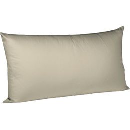 Fleuresse Kissenbezug &raquo;Colours Mako Satin, 100% Baumwolle, mit Rei&szlig;verschluss&laquo; Mako Satin, gl&auml;nzend, glatt, Premium Qualit&auml;t grau Mako-Satin, Mako-