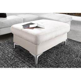 COTTA Hocker &raquo;Sammy&laquo; wei&szlig; B/H/T: 95cm x 47cm x 64cm, Leder PAMPAS