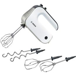 Bosch Handmixer &raquo;Styline MFQ4835DE, 2x R&uuml;hrbesen, Knethaken Edelst., 5 Stufen, wei&szlig;&laquo; 575 W Turbotaste, ergon. Soft-Touch-Griff, Made in Europe wei&szlig; 