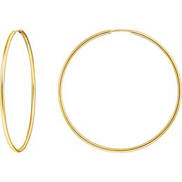Thomas Sabo Damen Thomas Sabo Paar Creolen &raquo;gro&szlig;&laquo; gold 60mm, Silber 925 (recycelt)